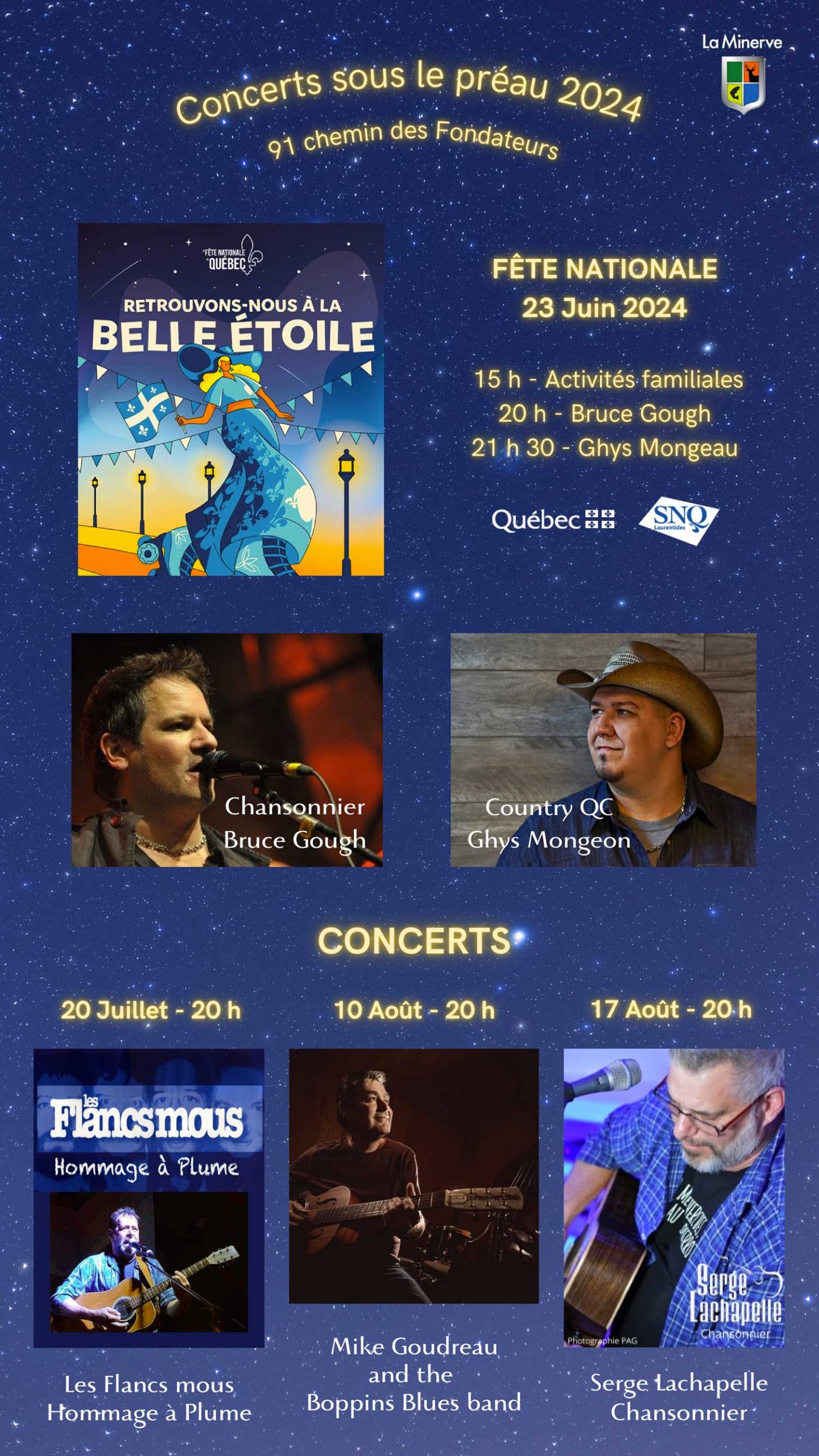 Programmation estivale 2024 | La Minerve